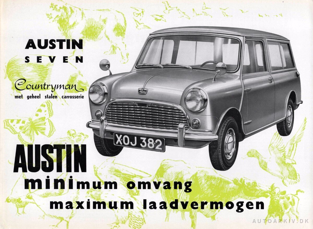 MINI ESTATE bilbrochure, auto katalog, auto prospekt, automobile ...